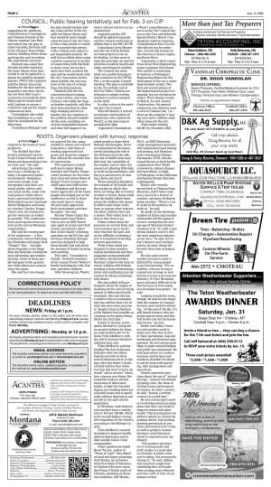 Page P1 | e-Edition | choteauacantha.com