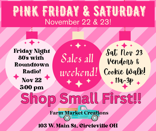 Pink Weekend at Farm Market Creations | | circlevilleherald.com