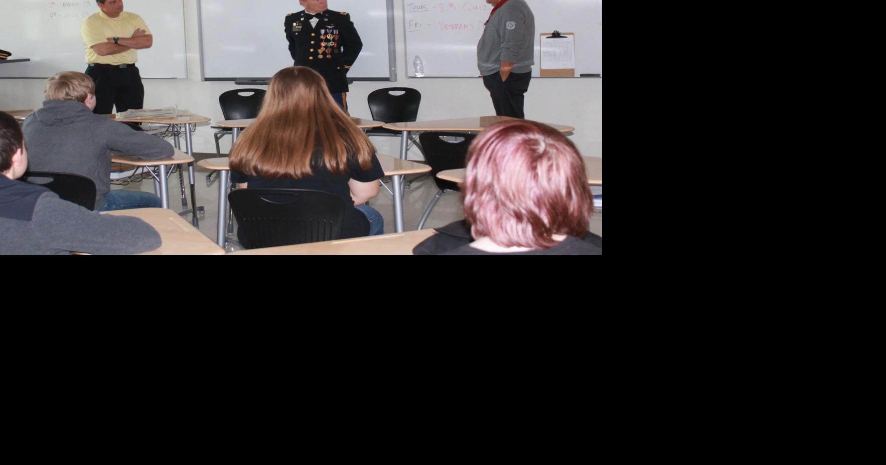 Area veterans visit CHS students, discuss military service | News ...