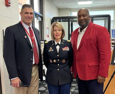 Lieutenant Colonel Patty Hamilton addresses Circleville High School ...