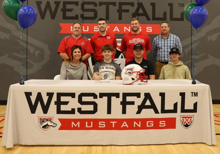 Westfall's Casey Cline Signs to Play Football at Ave Maria University ...