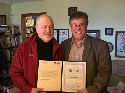 Hettinger presented with Cooperative Weather Observer Award | News ...