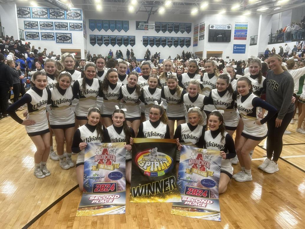 Teays Valley Middle and High School teams earn 2nd at Americheer Spirit ...