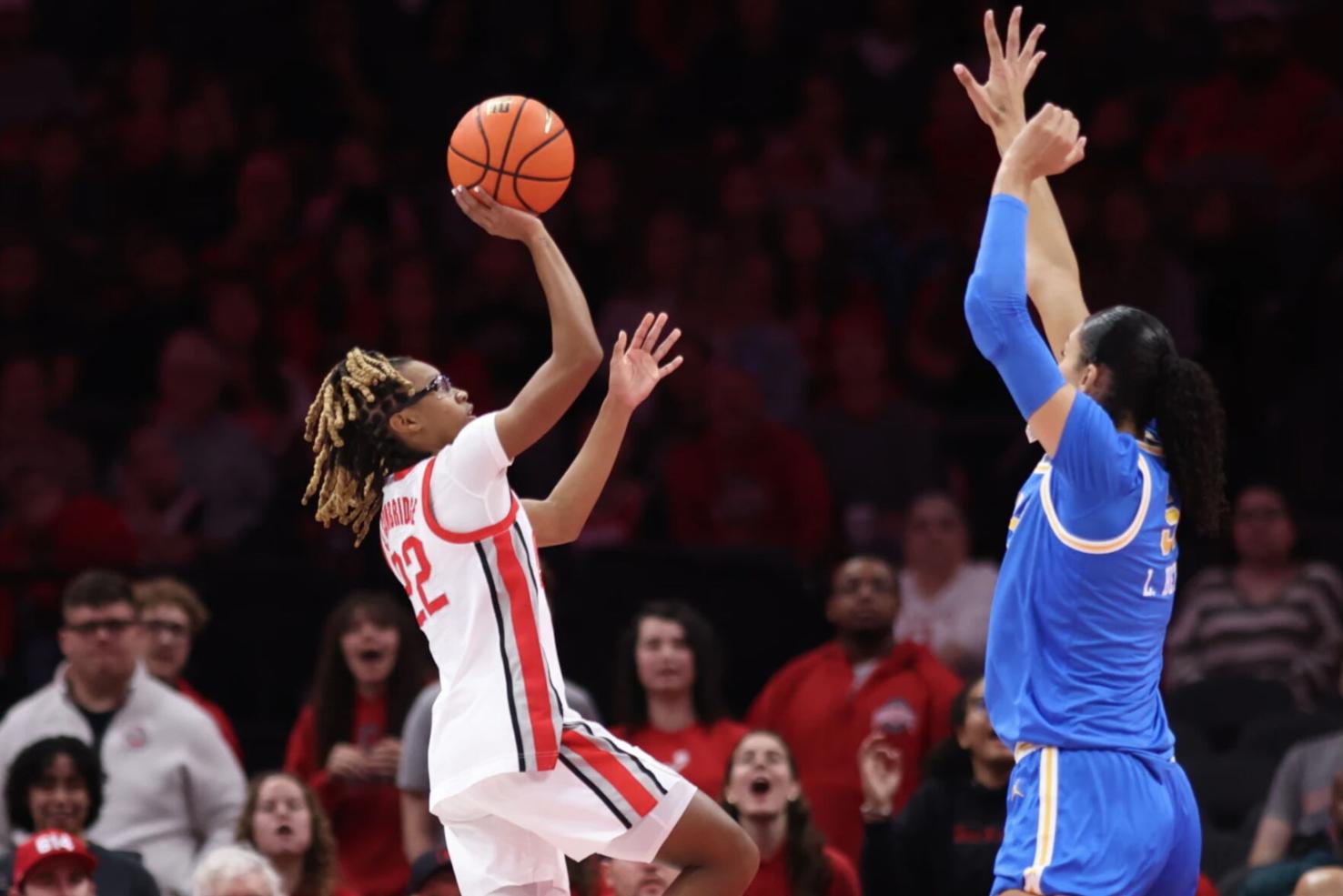 AP women’s basketball player of the week is No. 14 Ohio State’s Jaloni ...