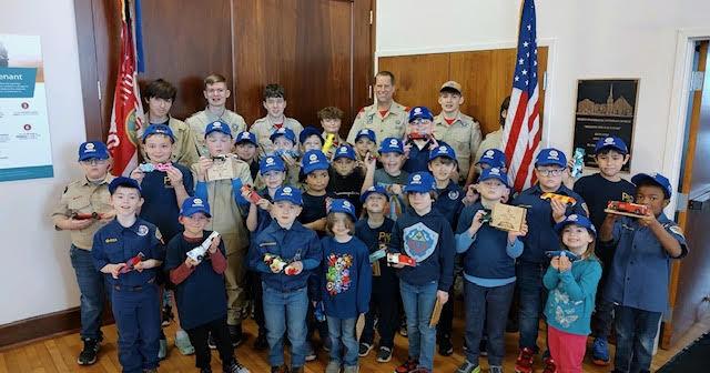 Start your engines! Circleville Scouts race Pinewood Derby cars ...