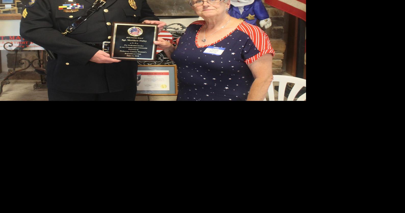 Sgt. Hafey presented with 2018 Patriot Award | News | circlevilleherald.com