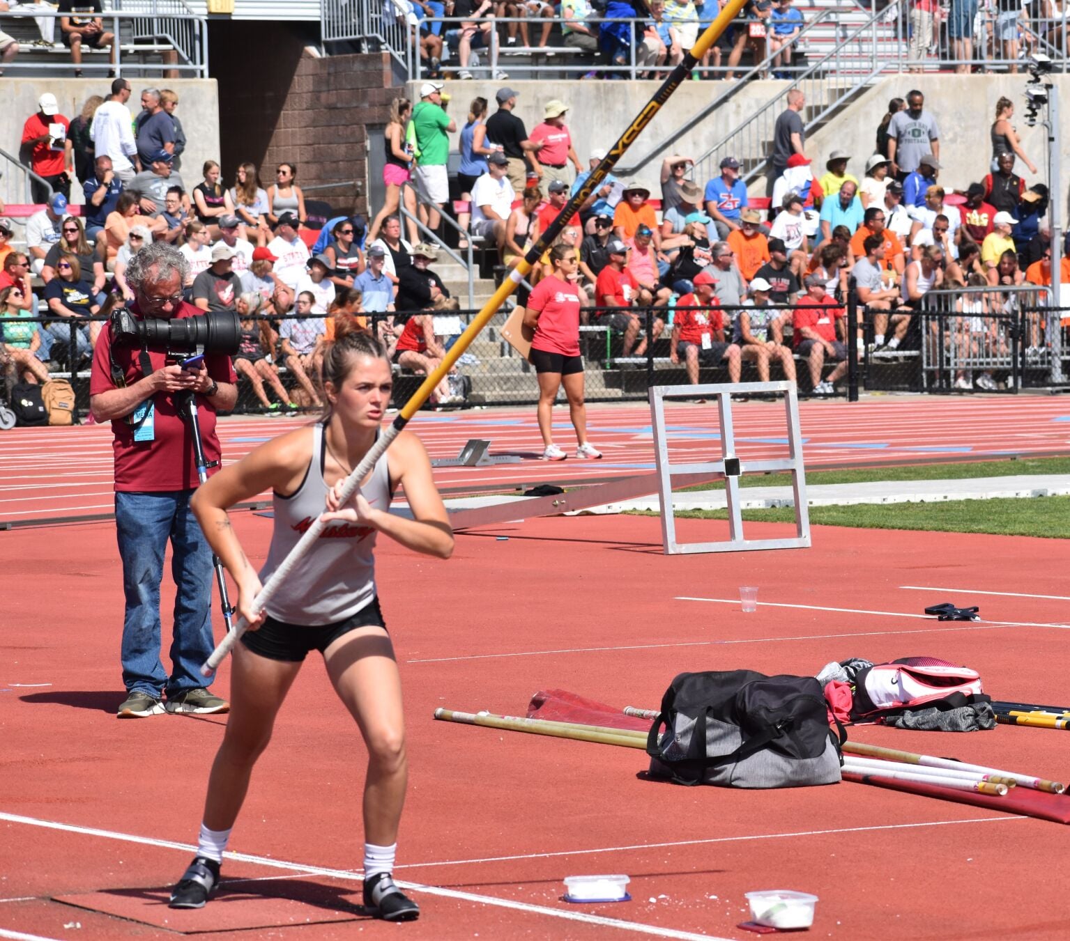 State Champion Peyton Proffitt talks about her pole vault journey ...