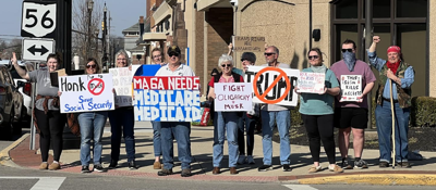 Local Democrats protest Trump and Musk | Comment | circlevilleherald.com