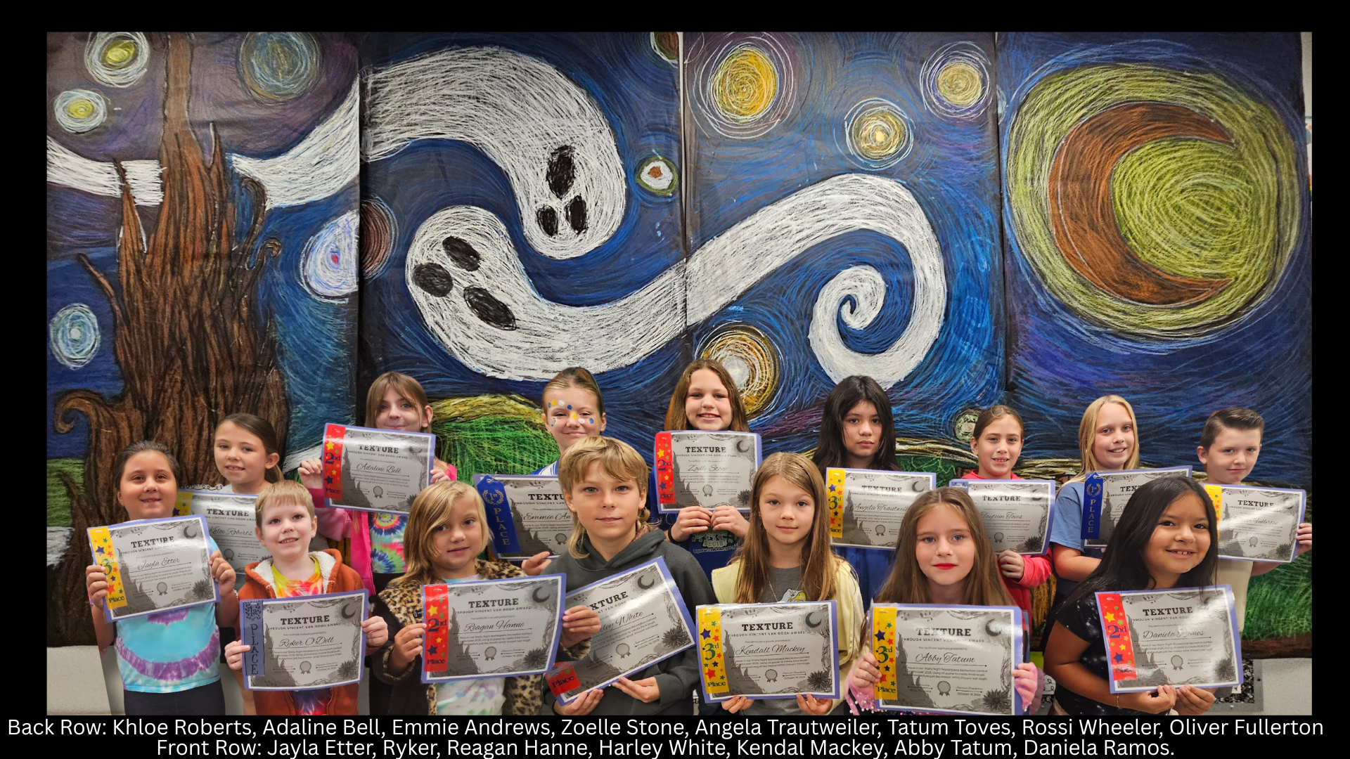 Back Row: Front Row: Jayla Etter, Ryker, Reagan Hanne, Harley White ...