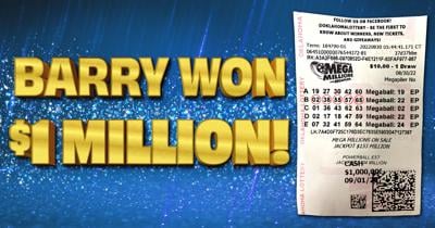 Barry from Pryor claims $1 million Winning Mega Millions ticket | News ...