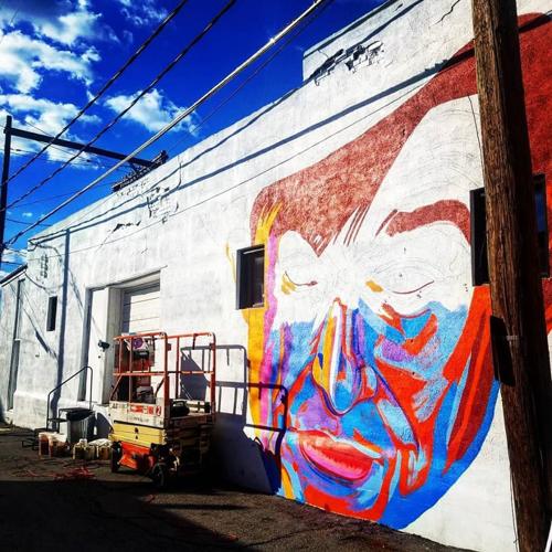 Brighter and bolder: Mural part of alley revitalization project | News ...
