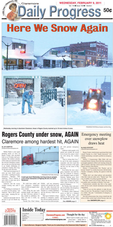 See Wednesday's paper online in full | Local News | claremoreprogress.com