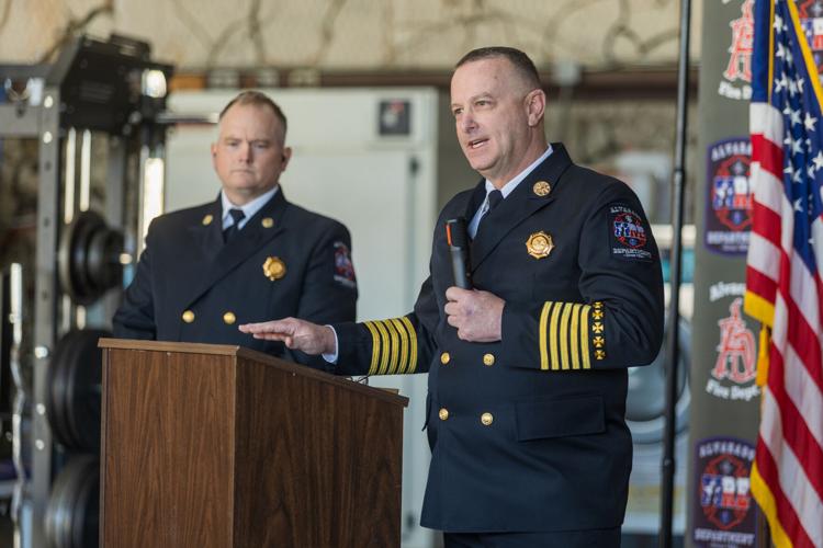 PHOTOS: Alvarado welcomes new engine during traditional push-in ...