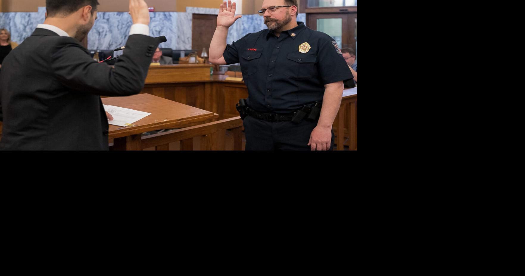 JCEM Director Jamie Moore sworn in as county's first fire marshal ...