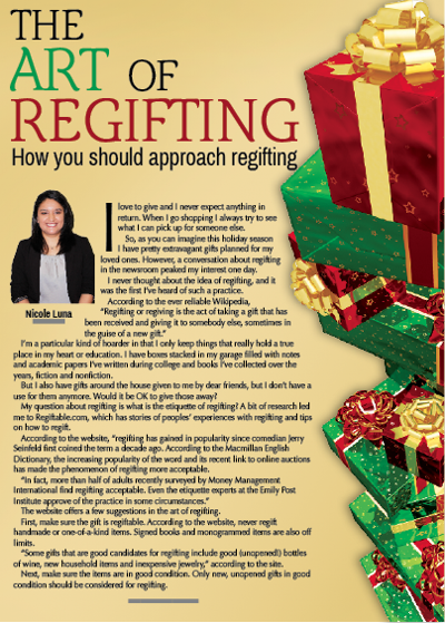 The art of regifting. How you should approach regifting | Living ...