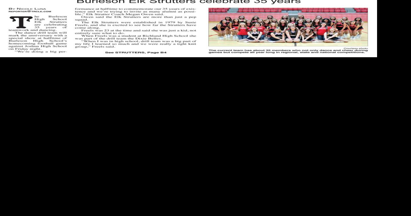 Strutting their stuff Burleson Elk Strutters celebrate 35 years ...