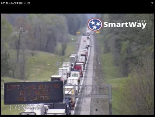 Multi Vehicle Crash Involving Semi Truck Slows Northbound I 75 Traffic