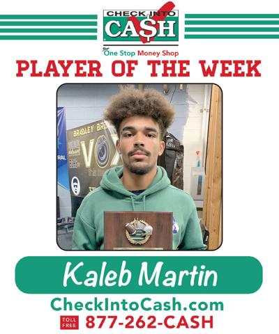 Bradley's Martin named CIC Player of Week | Sports | clevelandbanner.com