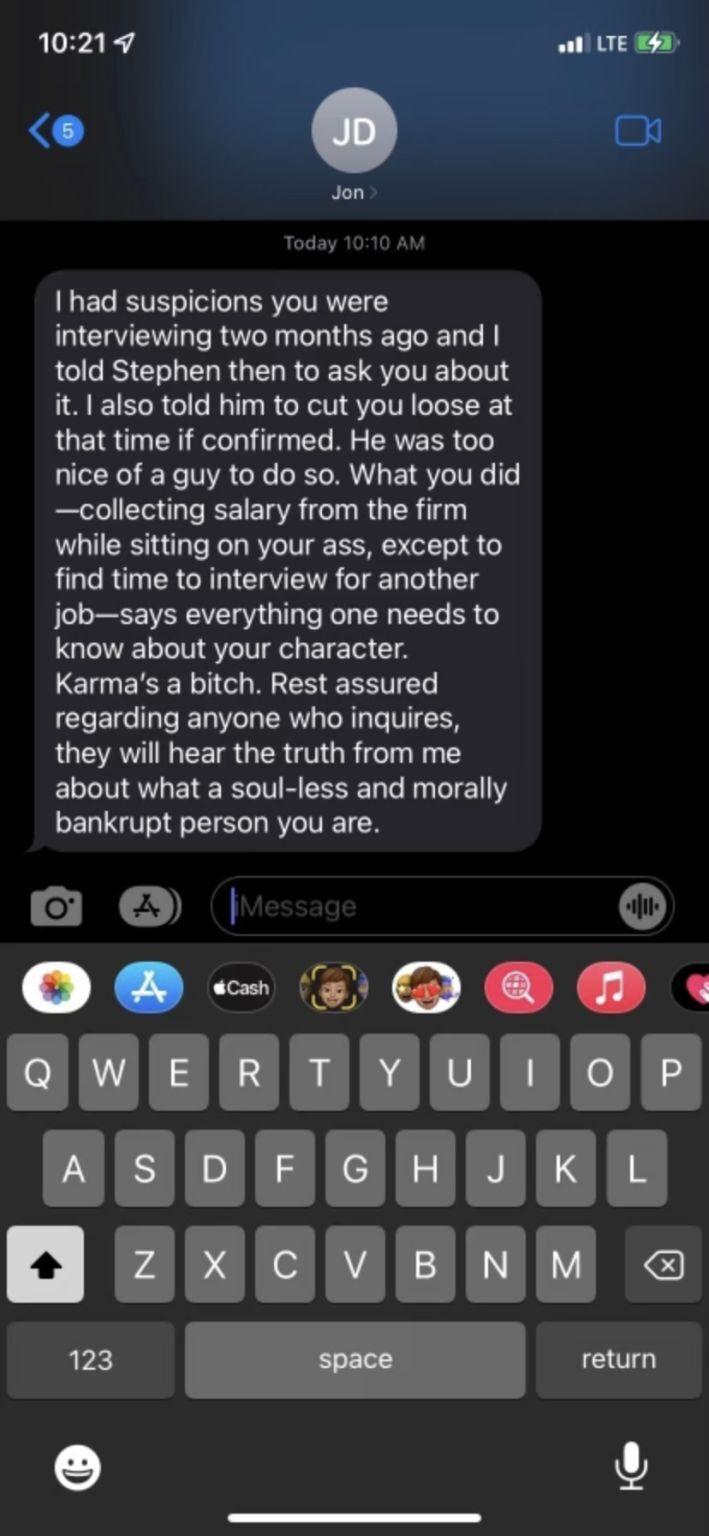 Zashin & Rich attorney let go after text about colleague on maternity ...