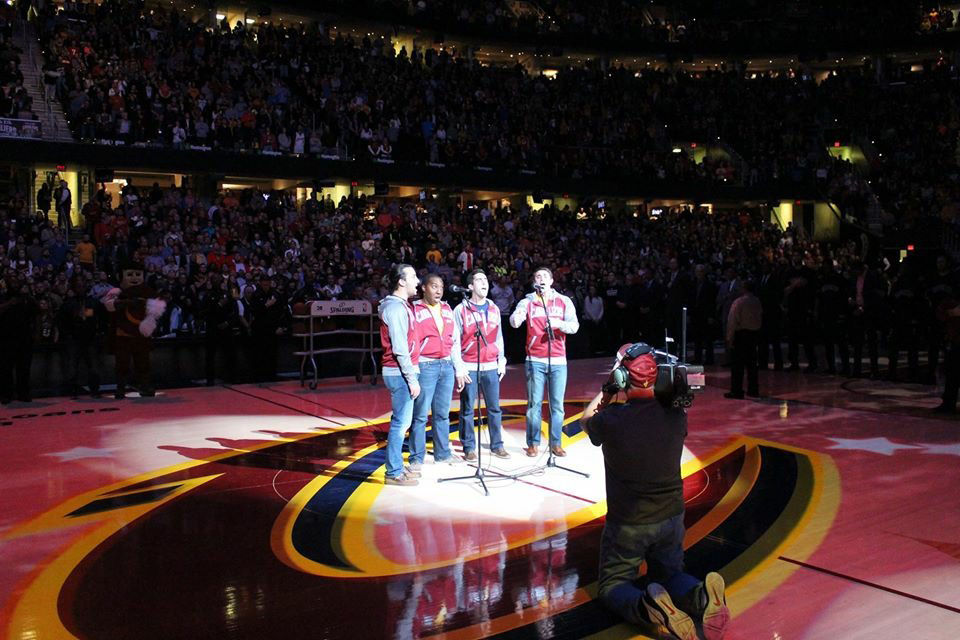 Former Solon man sings national anthem before thrilling Cavs’ victory ...