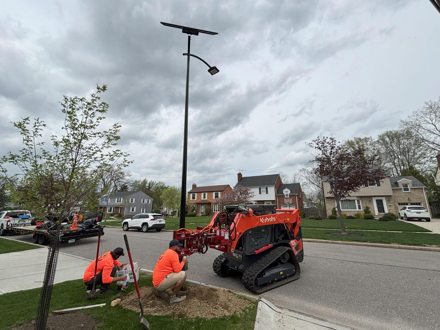 Beachwood first in state with solar-powered residential streetlight ...