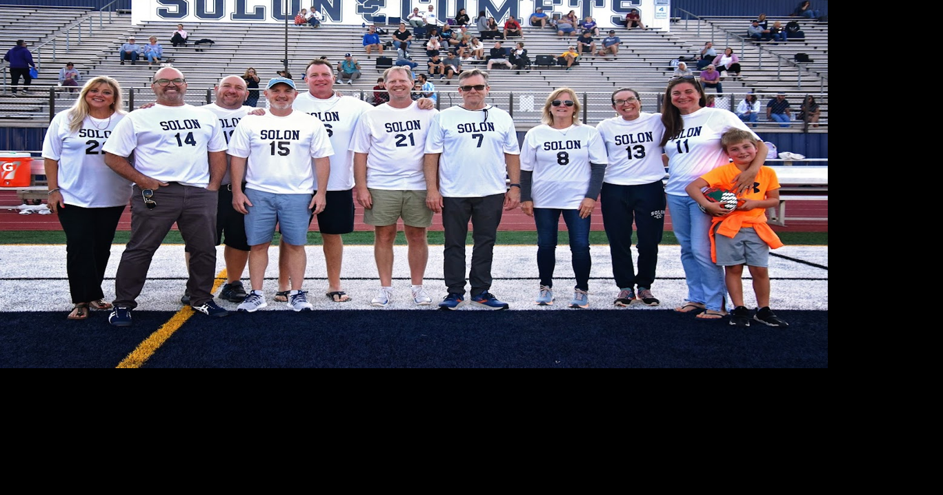 Solon senior soccer players honor educators on the field | Local News ...