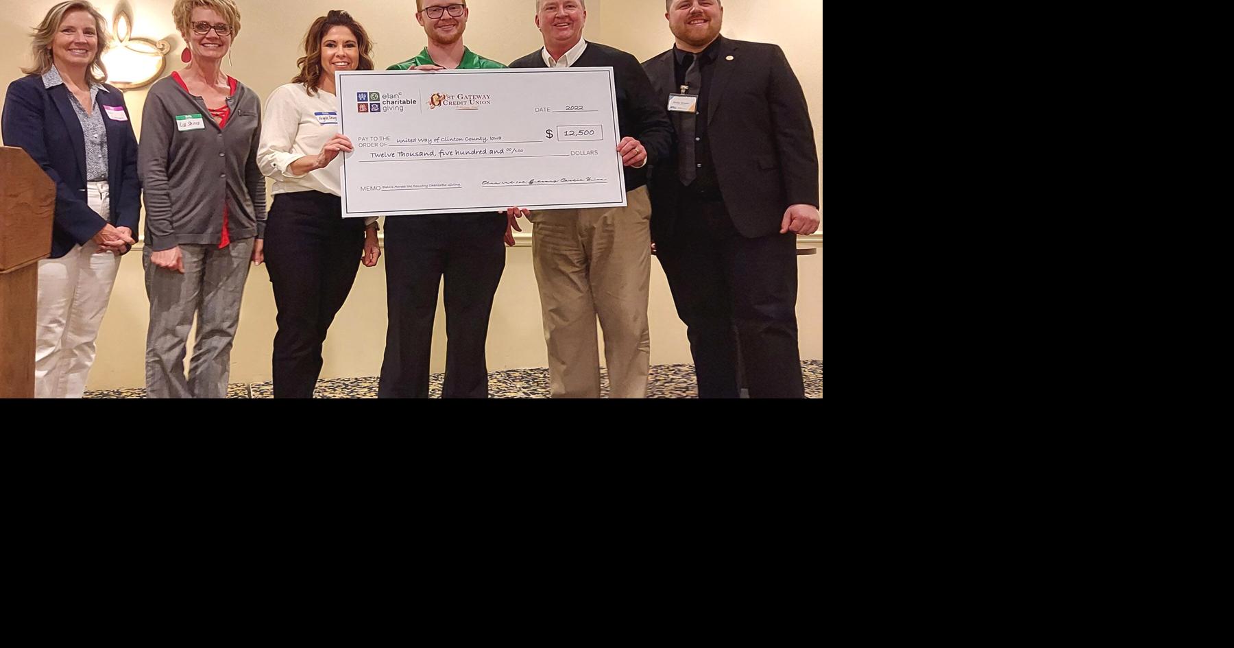 1st Gateway Credit Union and Elan donate $12,500 to United Way of ...