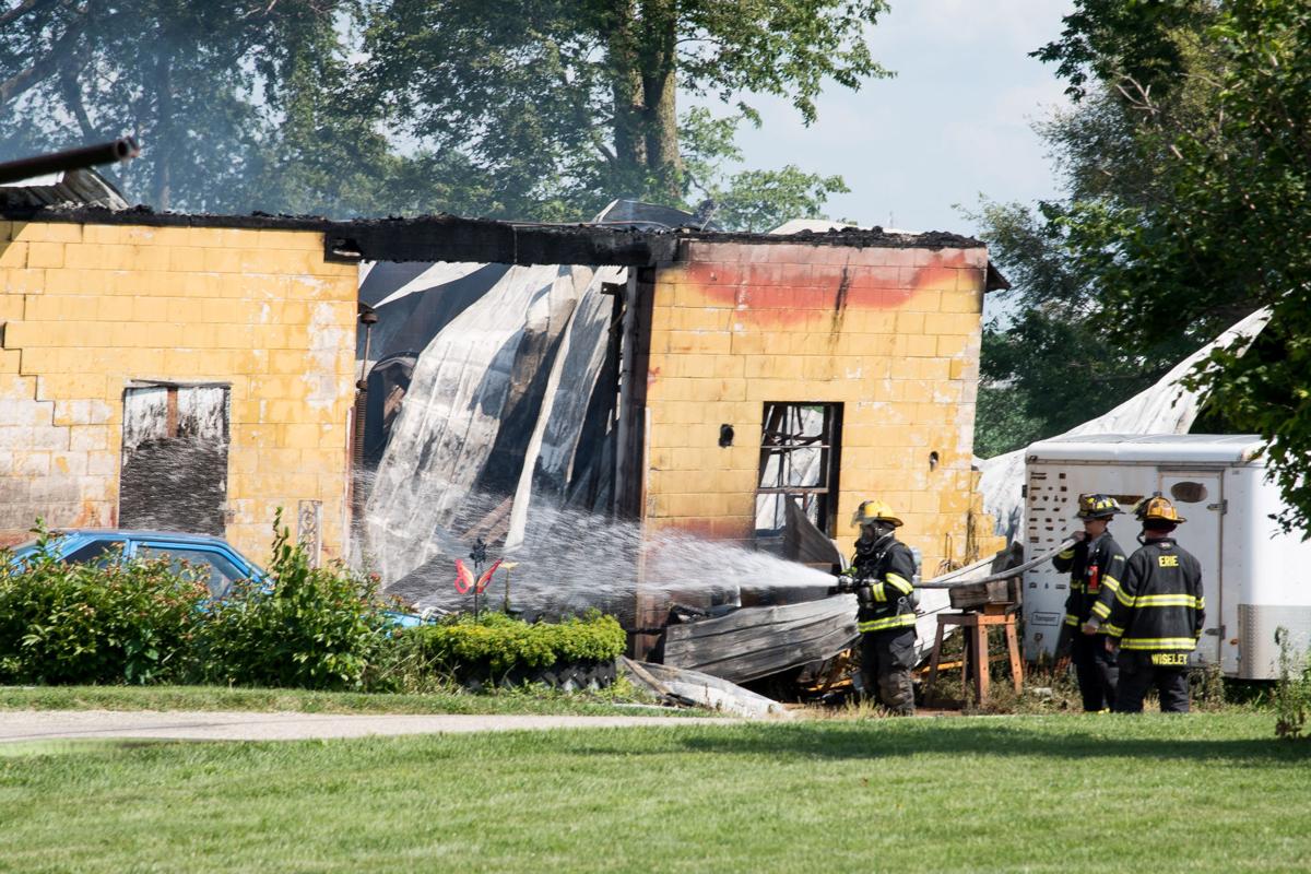 Area firefighters battle fire at rural Fulton structure | News ...