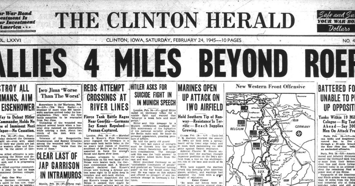 HISTORIC PAGES: World War II victory in Europe | News | clintonherald.com