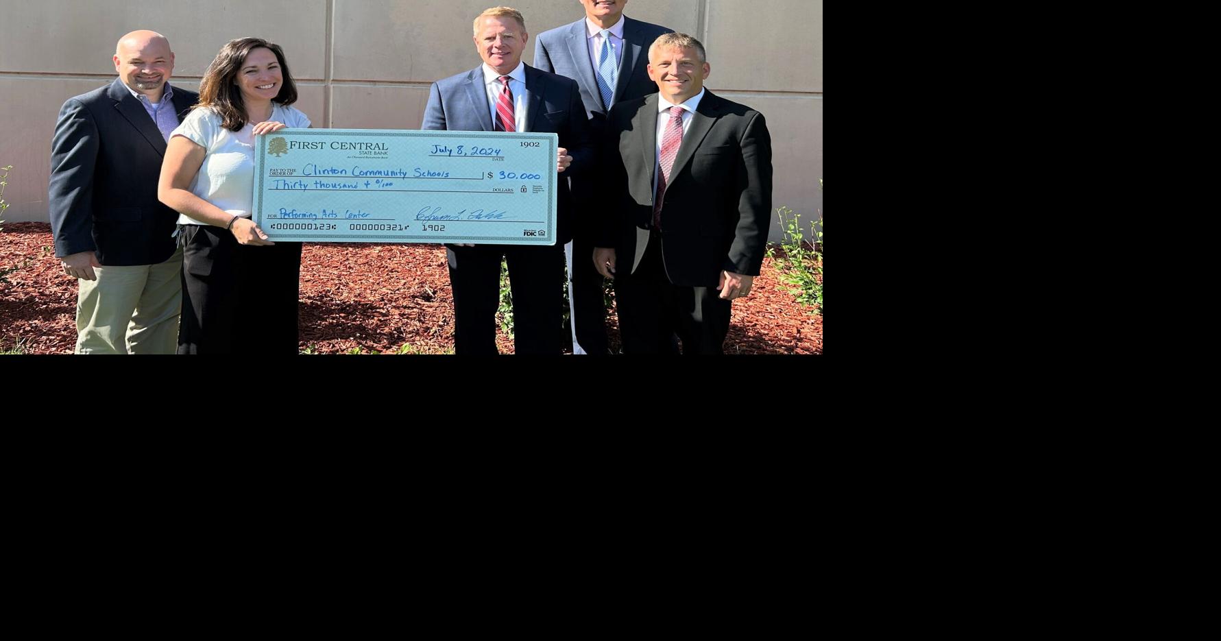 First Central State Bank gives $30K donation to CHS Performing Arts ...