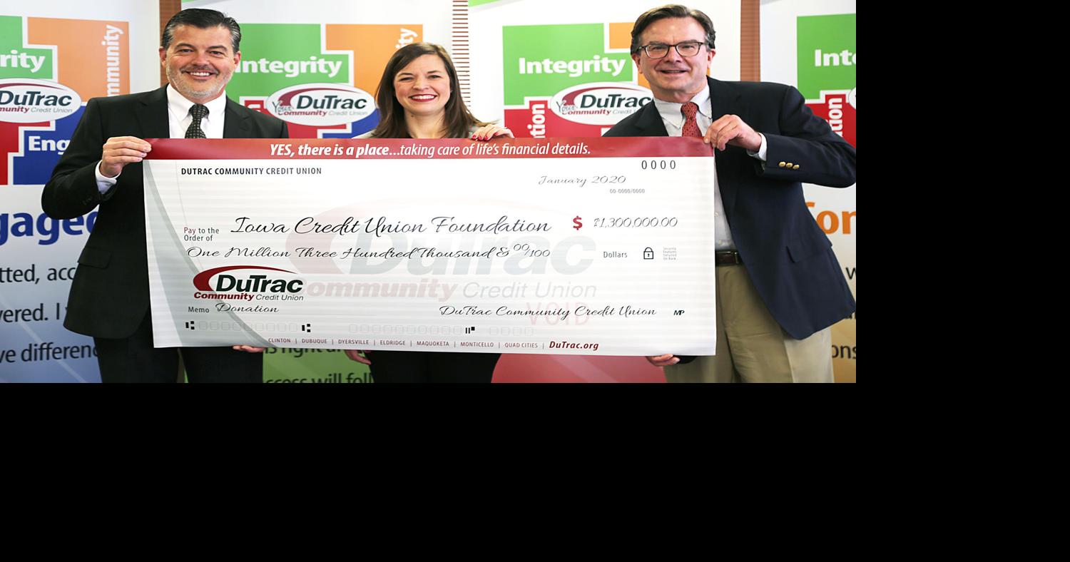 DuTrac Community Credit Union gifts $1.3M to Iowa Credit Union ...