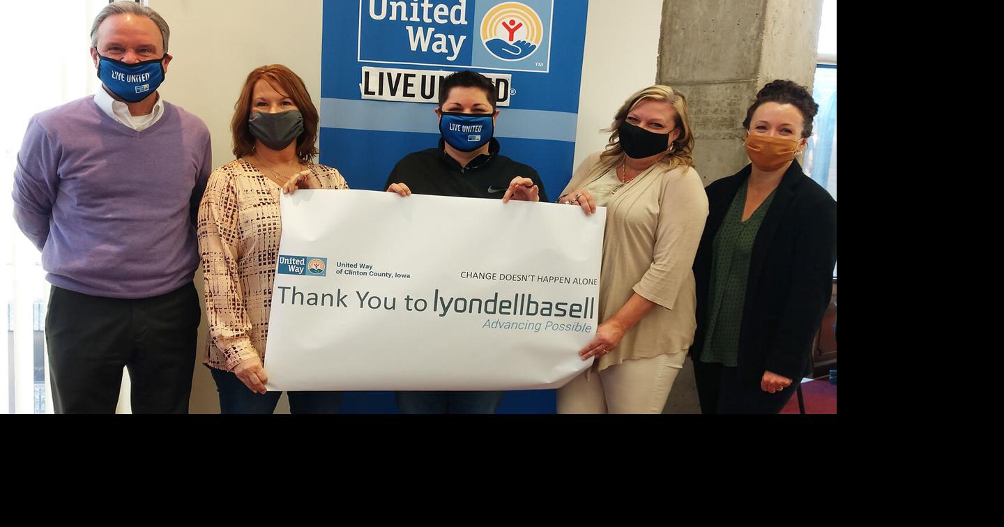 LyondellBasell Clinton Complex donates over $135,000 to United Way ...