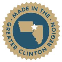 GET TO KNOW GROW CLINTON: Made in Clinton Iowa marketing logo available ...