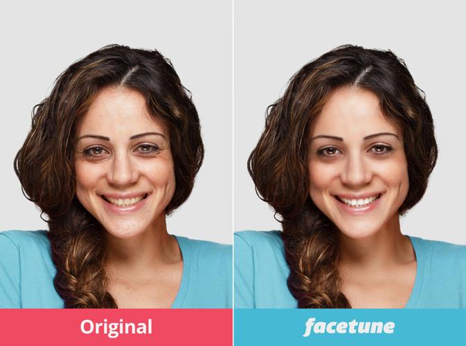 Facetune allows users to remove imperfections, reshape their features ...