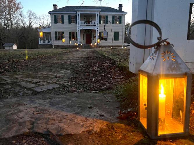 Oklahoma's last remaining pre-Civil War plantation home glows with ...