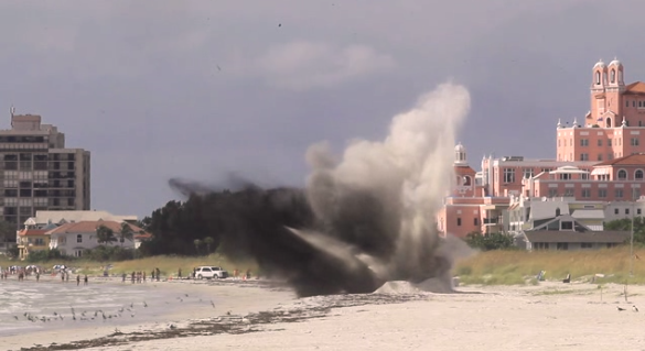 VIDEO: Florida authorities detonate WWII-era bomb that washed up on ...