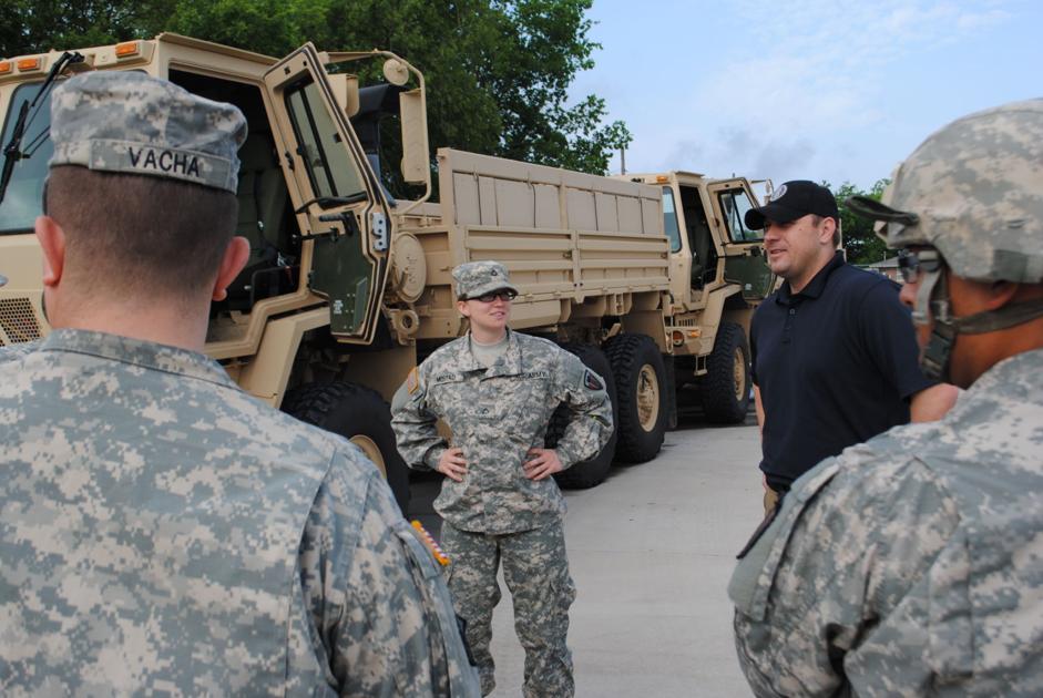 National Guard tactical vehicles deployed to Texas town ahead of ...