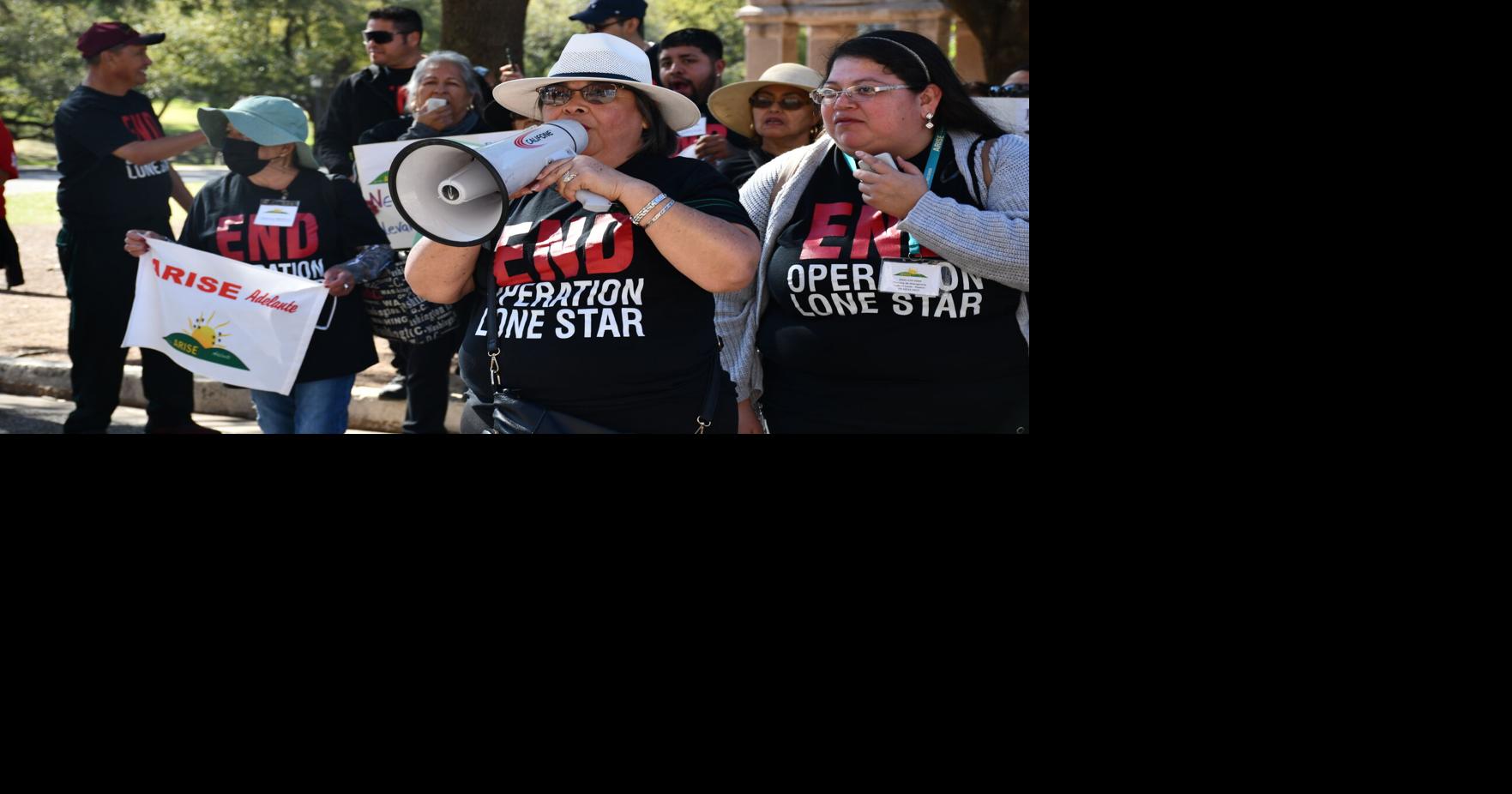 Group rallies at Capitol calling on state to end Texas border mission ...
