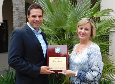 Hospice of the Golden Isles presents plaque to Sea Island Company ...