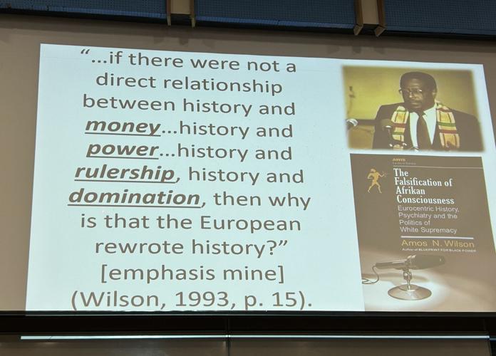 Dr. Chike Akua speaks at OCC on the erasure of African American culture ...