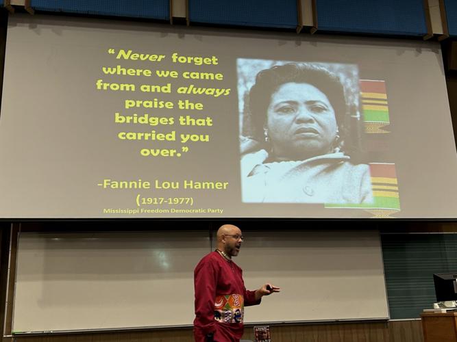 Dr. Chike Akua speaks at OCC on the erasure of African American culture ...