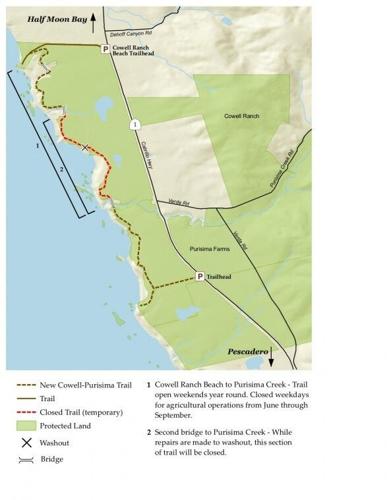 Bluff failure temporarily closes portion of new trail | News ...