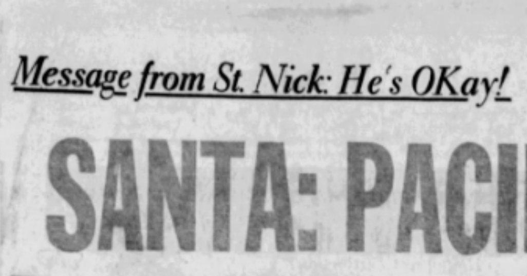The day Santa fell in the ocean | History | coastsidenews.com