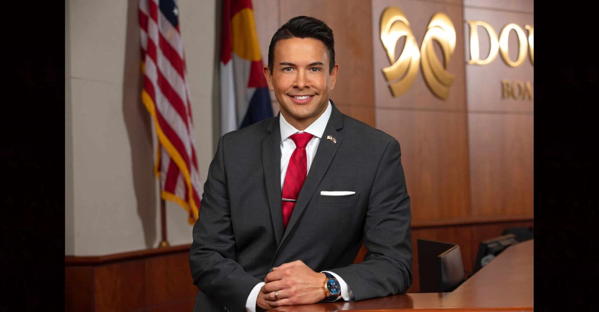 Douglas County Commissioner Abe Laydon reacts to suspension of his law ...