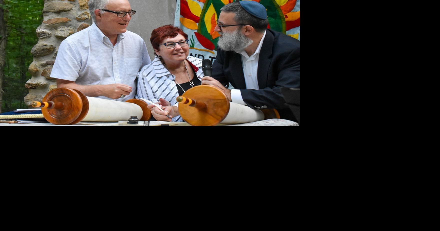 Stuart and Marilyn Cole donate Torah scroll to Jewish summer camp ...
