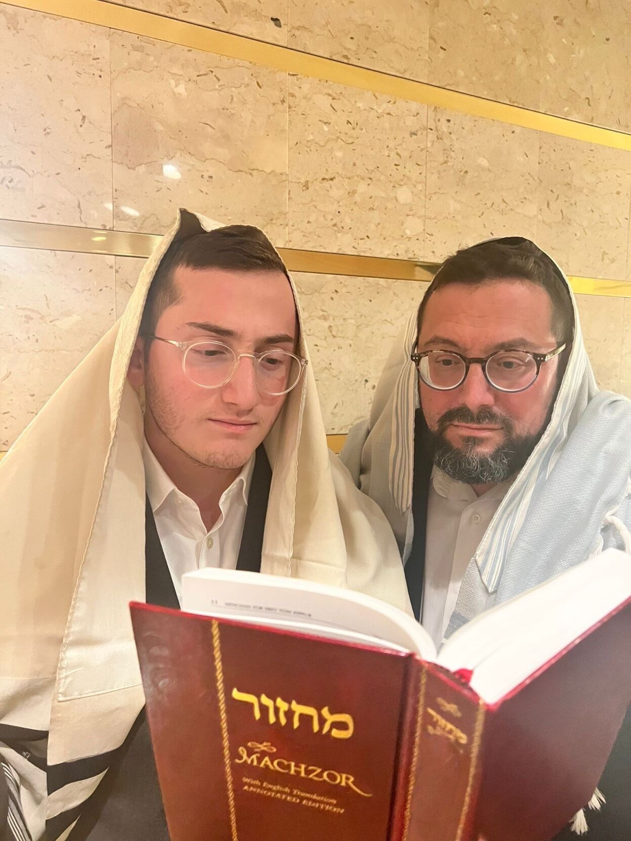 Father, son cantors performing at Chabad Columbus during Yom Kippur ...