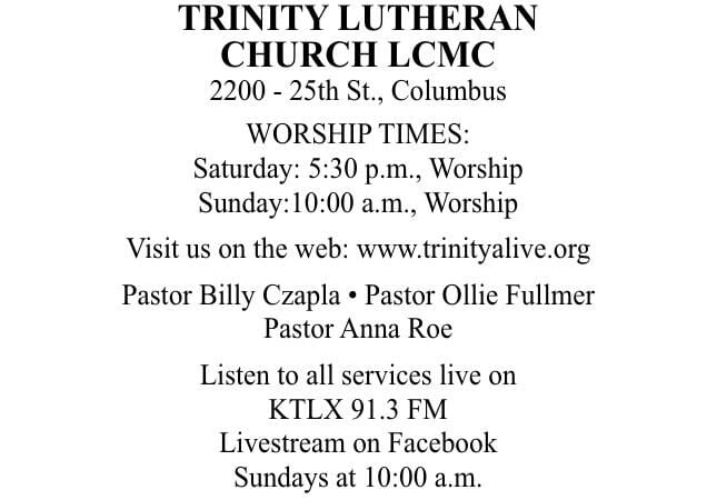 TRINITY LUTHERAN CHURCH LCMC-Columbus - Ad from 2026-01-02