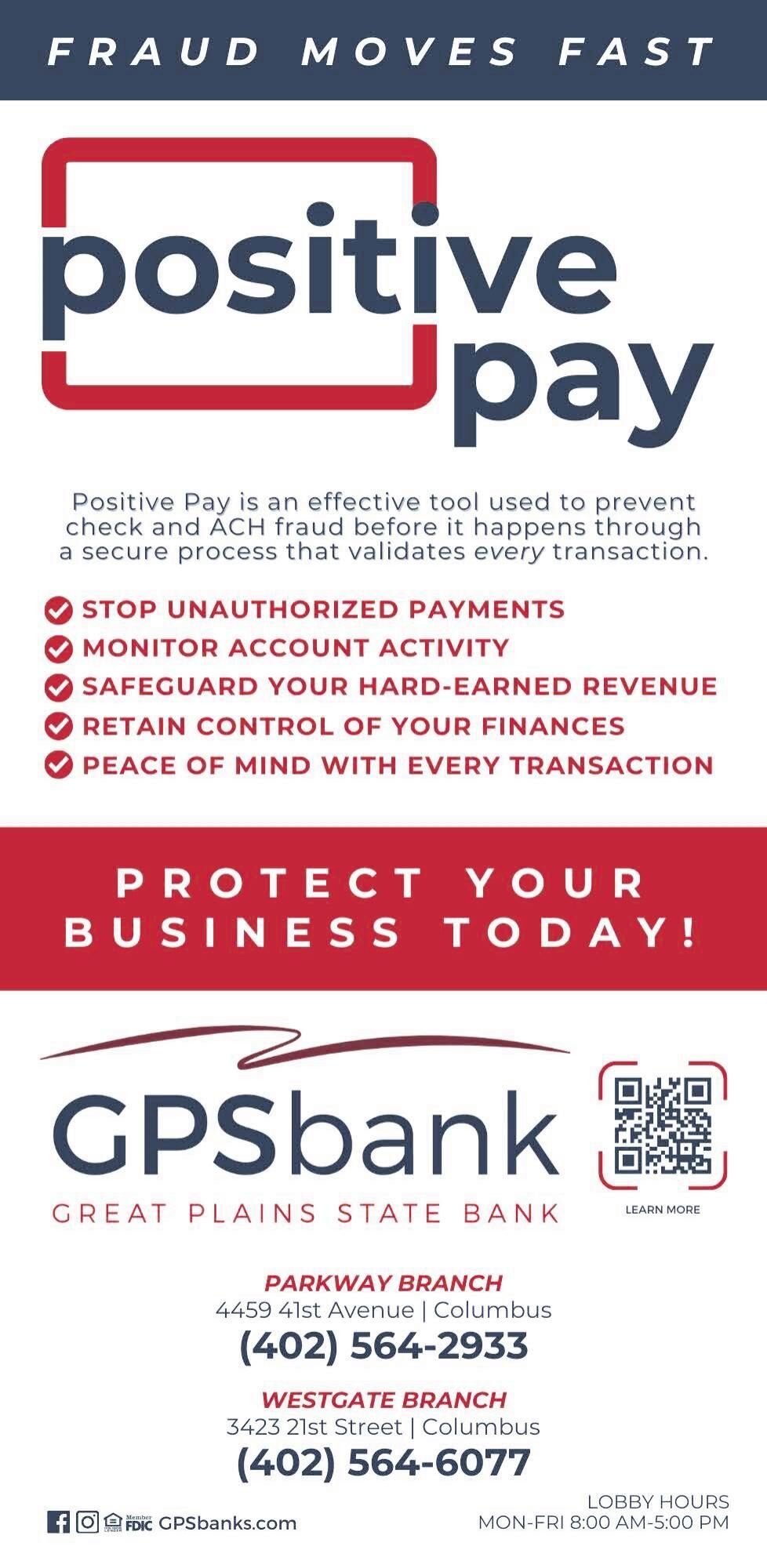 GREAT PLAINS STATE BANK - Ad from 2026-01-10