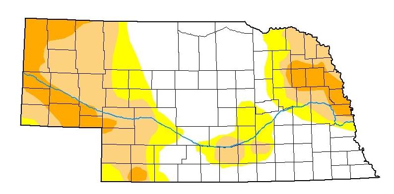 Parts of Nebraska seeing major drought for first time in 8 years