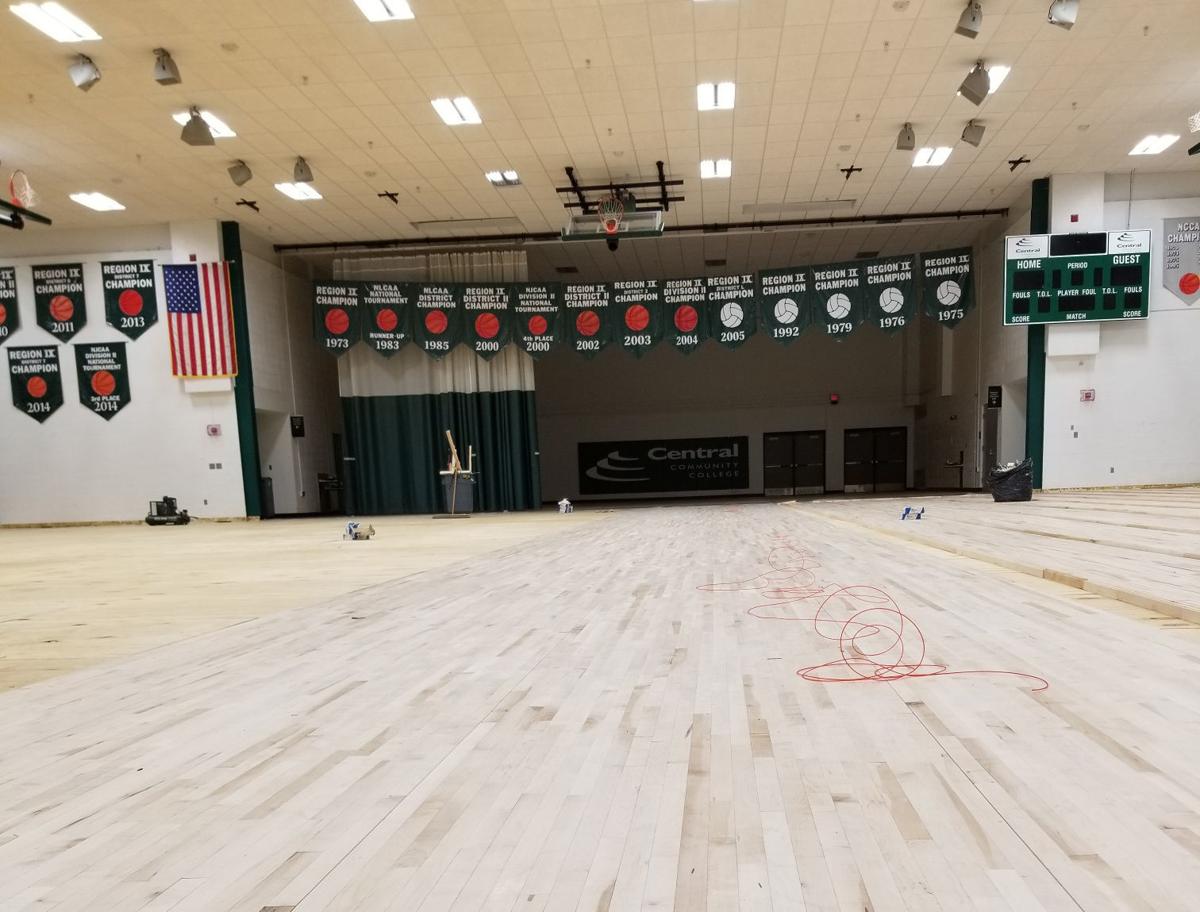 Central makeover continues with new gym floor | College ...